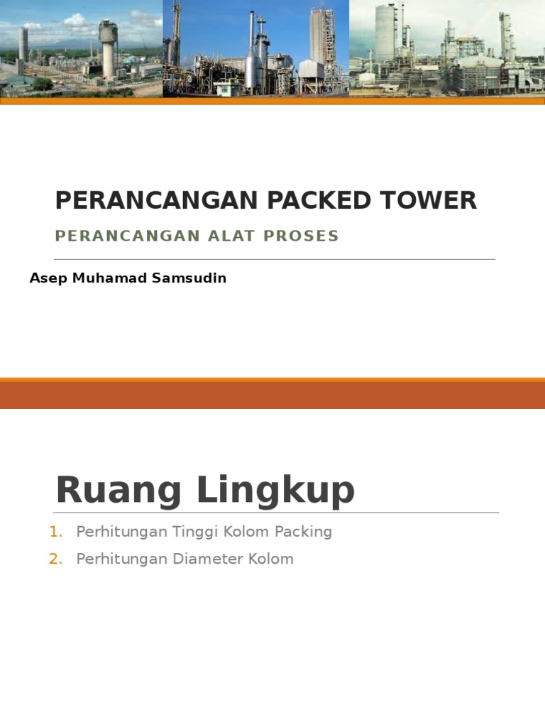 Perancangan Packed Tower untuk Pemisahan | PDF | Sains & Matematika