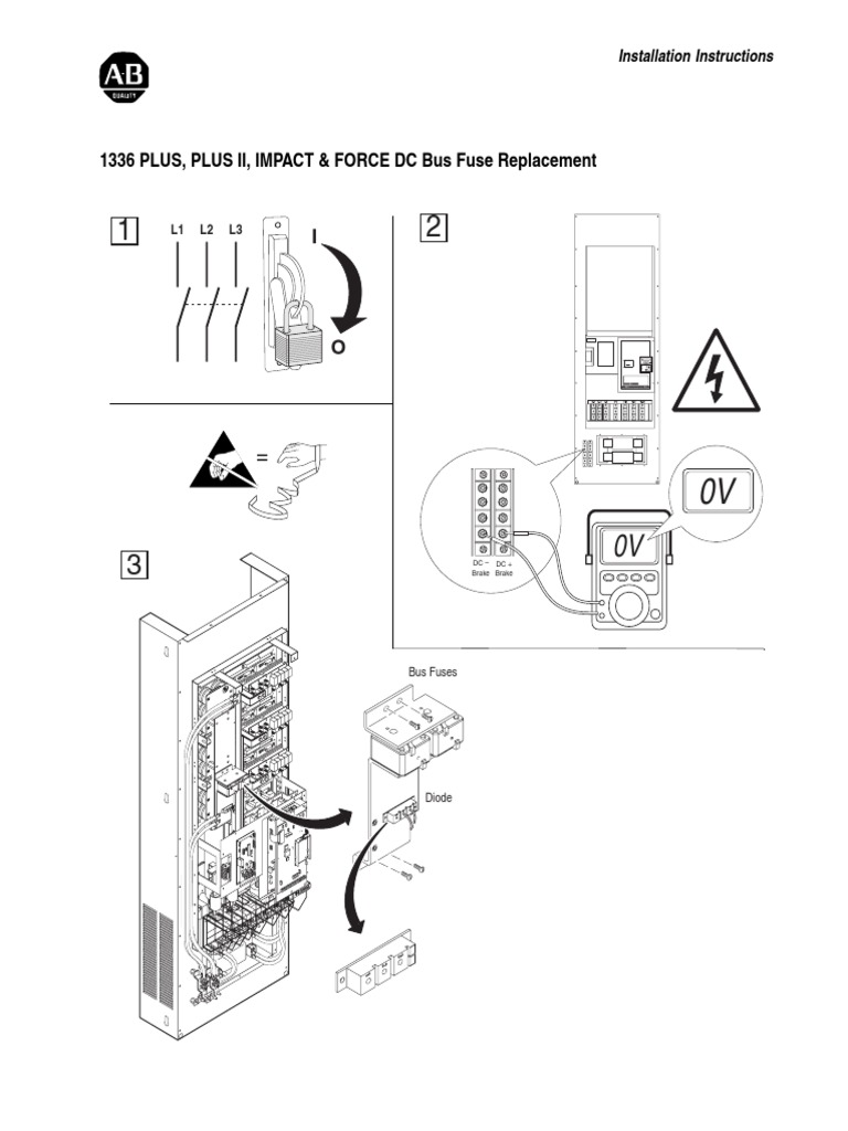 1336 PLUS, PLUS II, IMPACT & FORCE DC Bus Fuse Replacement ...