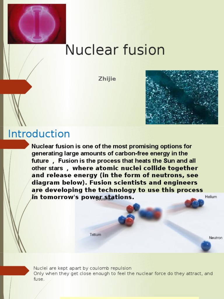 Fusion - PPT | PDF | Nuclear Fusion | Fusion Power