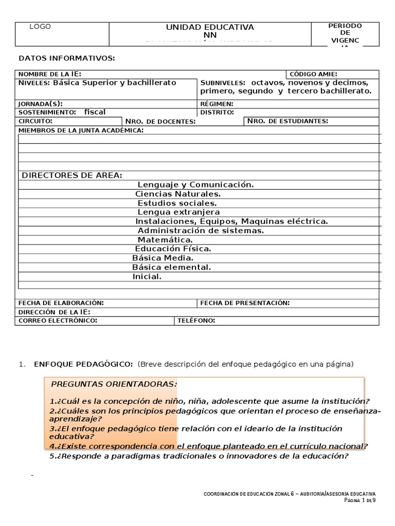 Modelo Pci | PDF | Planificación | Aprendizaje