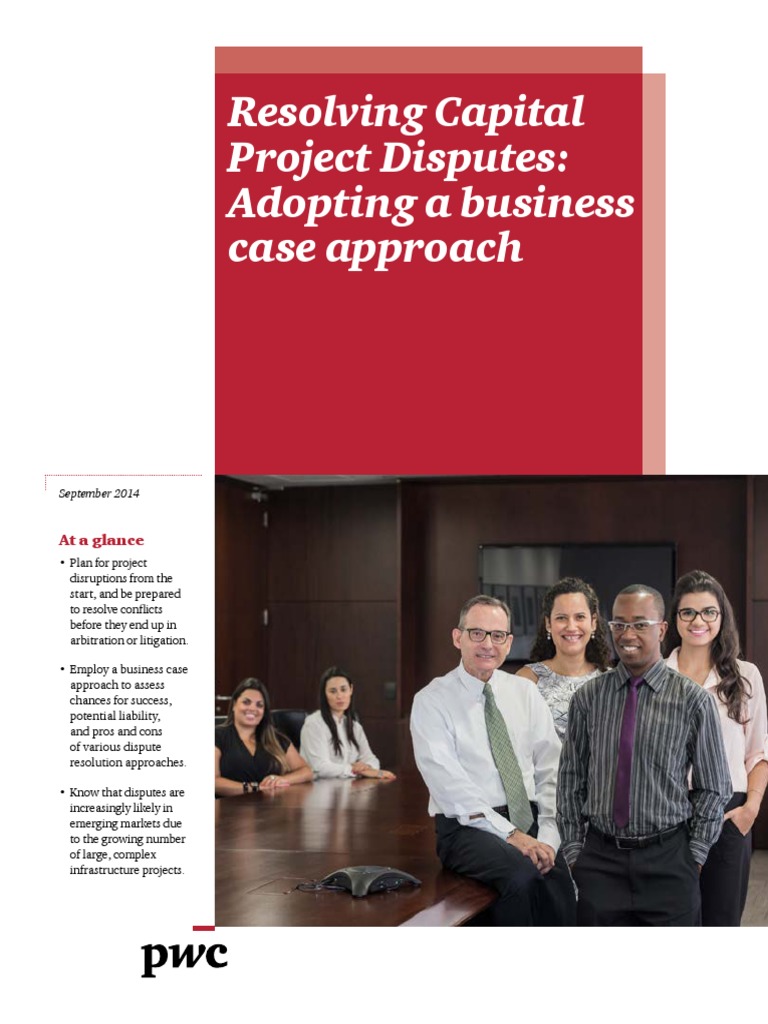 PWC Resolving Capital Project Disputes | PDF | Mediation ...