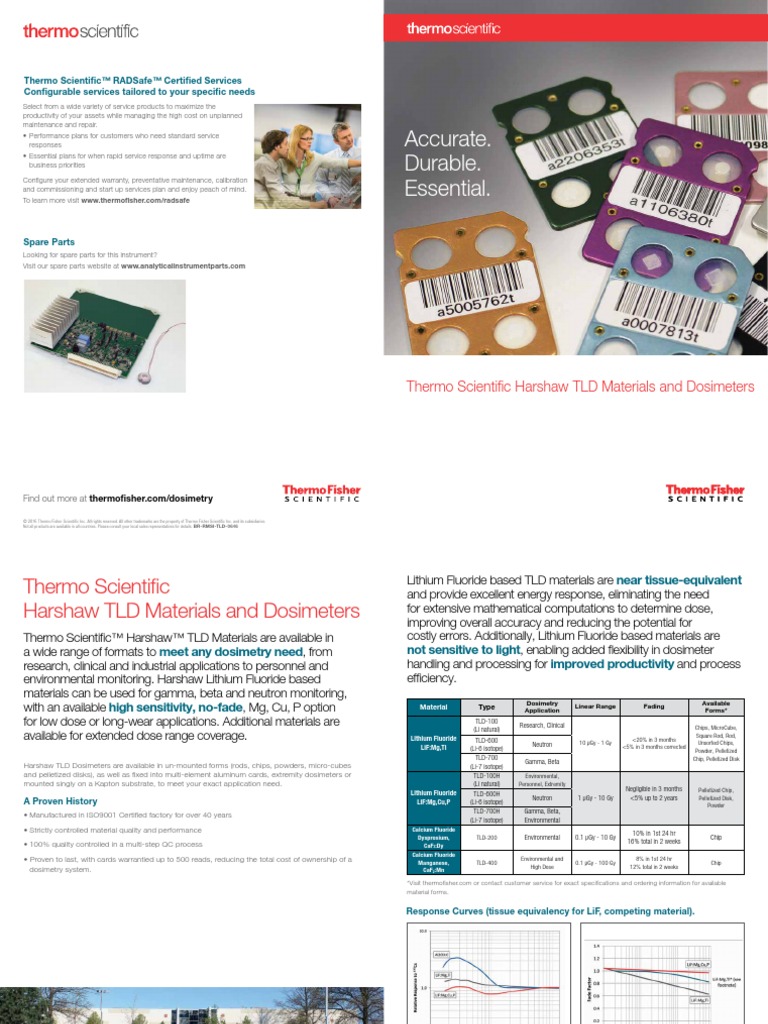 Accurate. Durable. Essential.: Thermo Scientific Harshaw TLD Materials ...