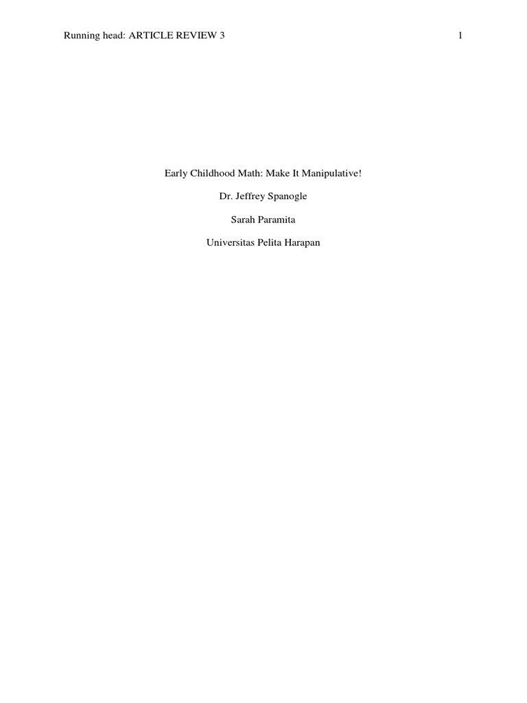 Article Rev 3 Revised | PDF | Worksheet | Teachers