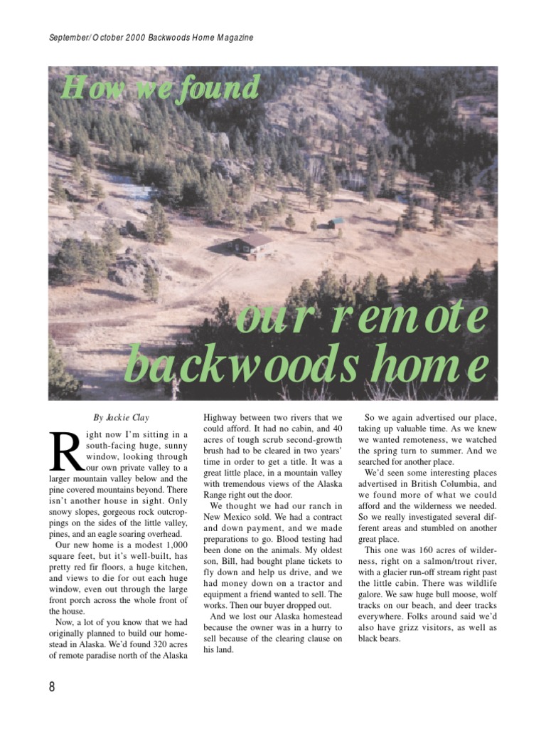 How We Found Our Remote Backwoods Home | PDF | Travel Visa | Immigration
