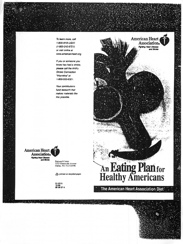 AHA Recommending Sugar For Snacks | PDF