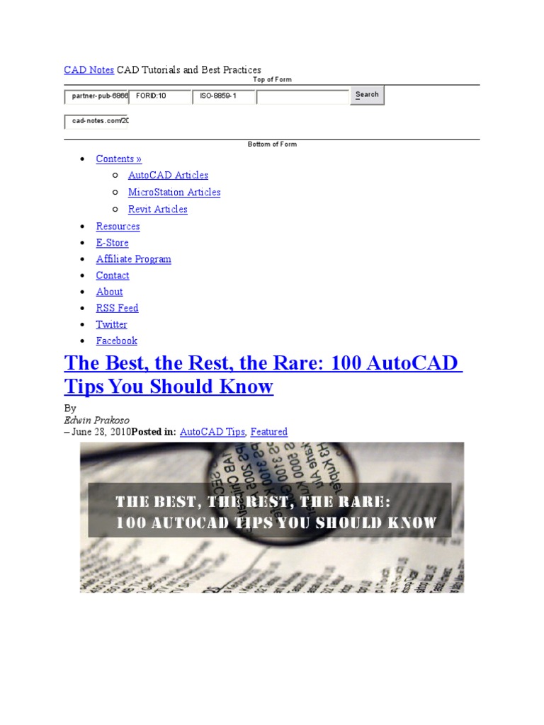 CAD Notes CAD Tutorials and Best Practices | Auto Cad | Hyperlink