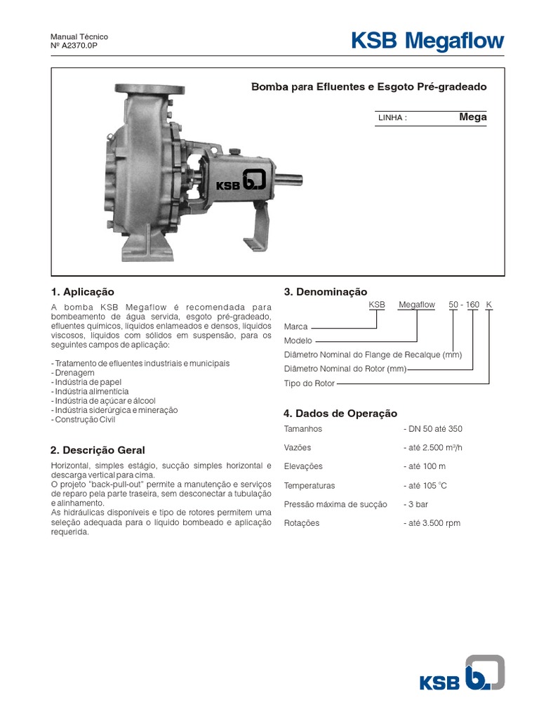 Megaflow - Manual Técnico-Port Libre Catalogo | PDF | Líquidos ...