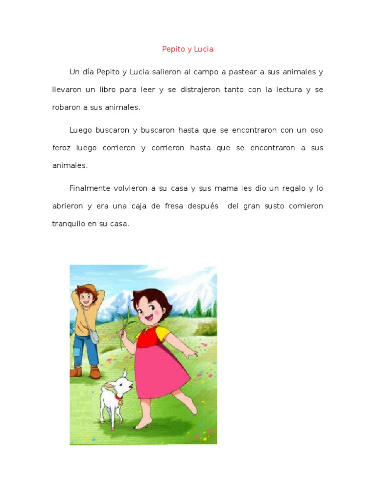 Pepito y Lucia | PDF | Ficción general