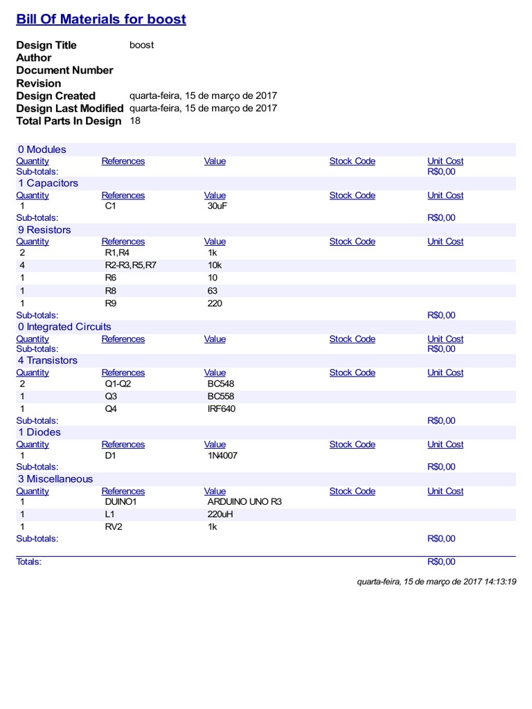 Bill of Materials Boost | PDF