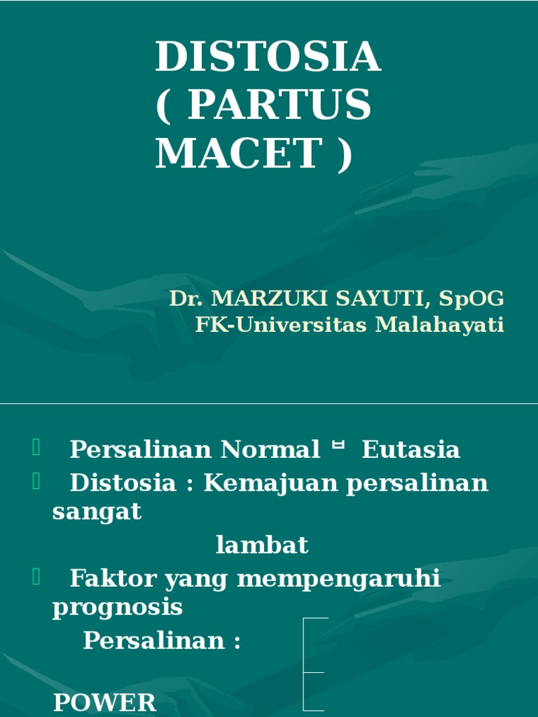 DISTOSIA DR Marzuki | PDF