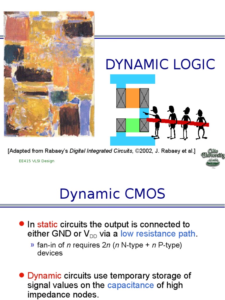 Lecture 11b Dynamic Logic | PDF | Cmos | Semiconductor Devices