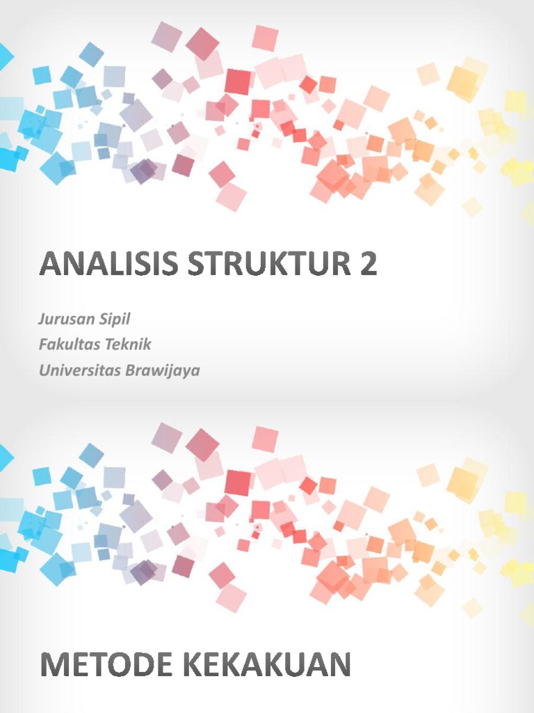 ANSTRUK 2 Metode Kekakuan | PDF