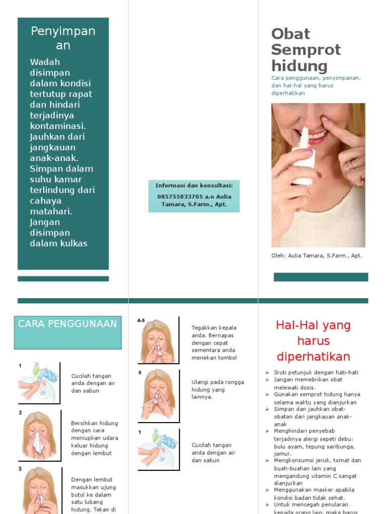 Panduan Aman Penggunaan Semprot Hidung | PDF