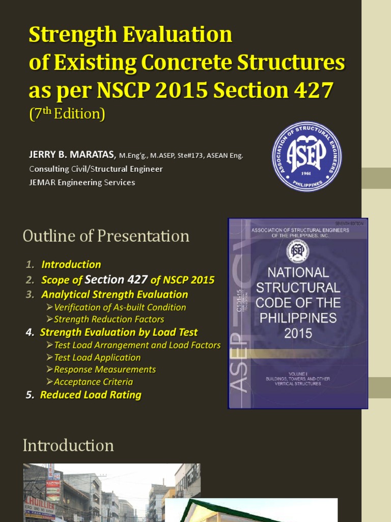 Strength Evaluation of Existing Structures as Per NSCP 2015 ...
