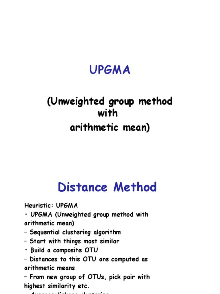 UPGMA