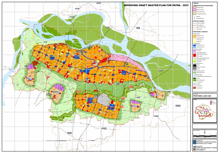 Patna Master Plan 2031 Maps Proposed Land Use | PDF | Transport