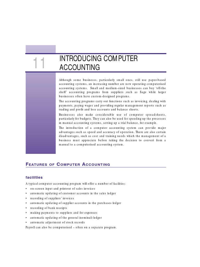Af As Computer Accounting | PDF | Bookkeeping | Spreadsheet