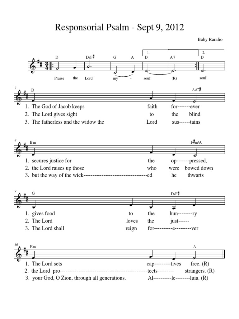 Psalm 103 | PDF | Religious Behaviour And Experience | Hebrew Bible