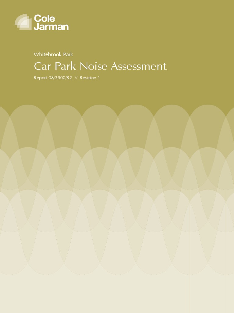 Car Park Noise Assessment | PDF