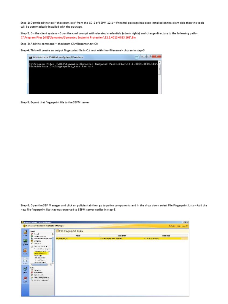 SEPM-Application Control Configuration | PDF | Utility Software ...