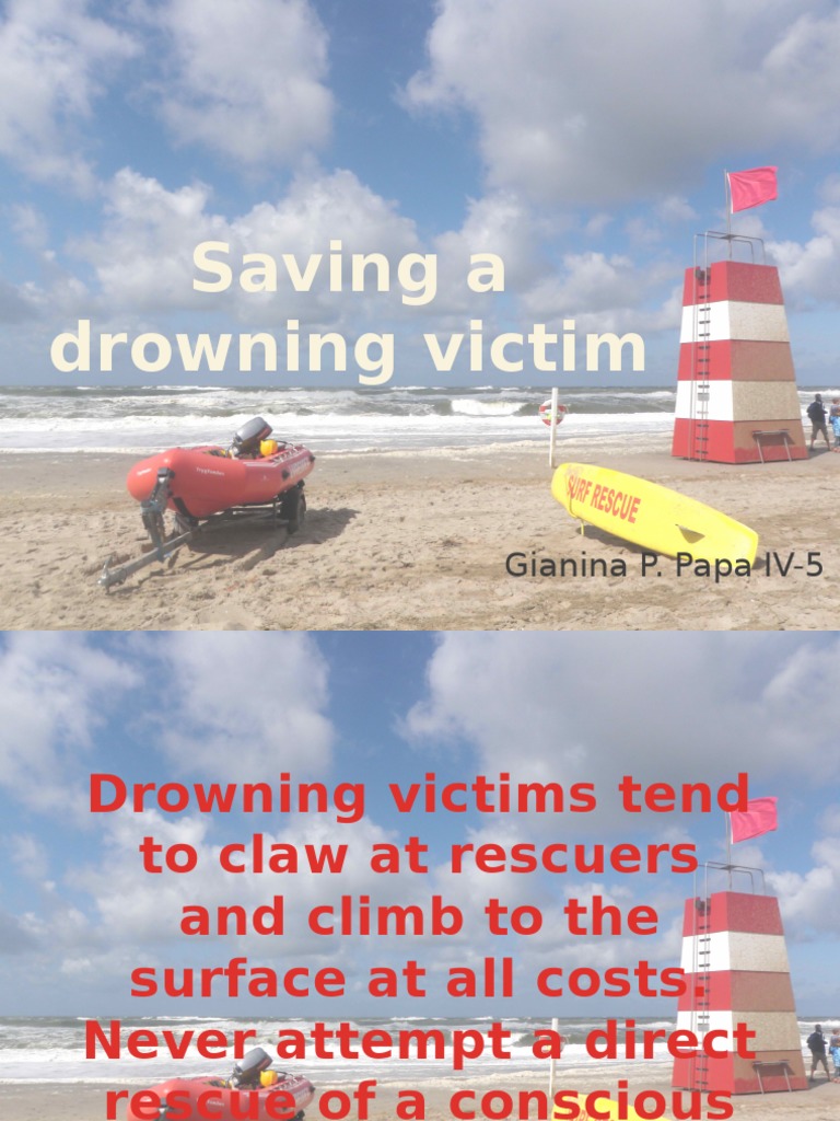 Steps to Save a Drowning Victim | PDF | Water Sports | Diving