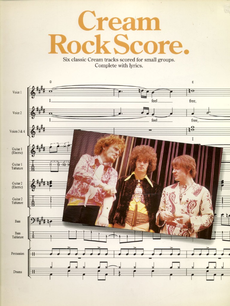 Cream Rock Score Full Band Score PDF | PDF