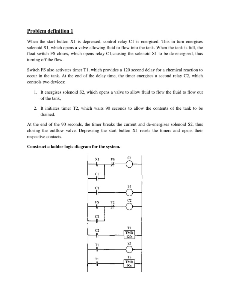 Ladder Diagram 1 | PDF | Timer | Relay