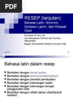 Bahasa Latin Dalam Resep | PDF