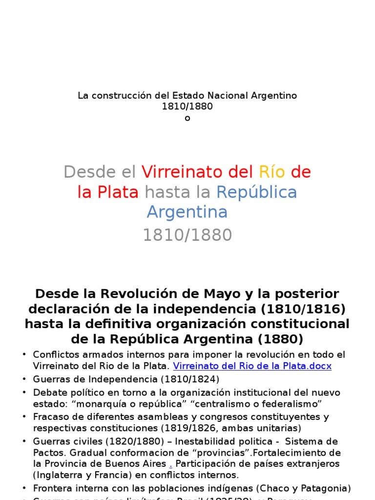 La Construcción Del Estado Nacional Argentino | PDF | Argentina | Gobierno La Construcción Del Estado Nacional Argentino | PDF | Argentina | Gobierno