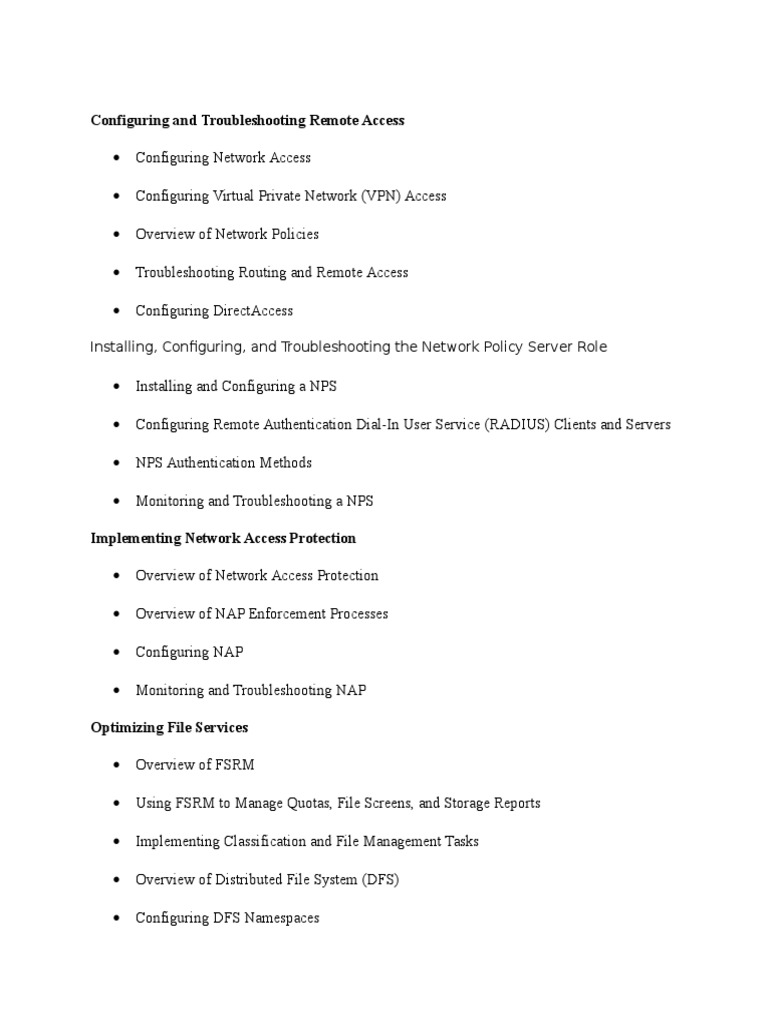 Configuring and Troubleshooting Remote Access | PDF | Computers