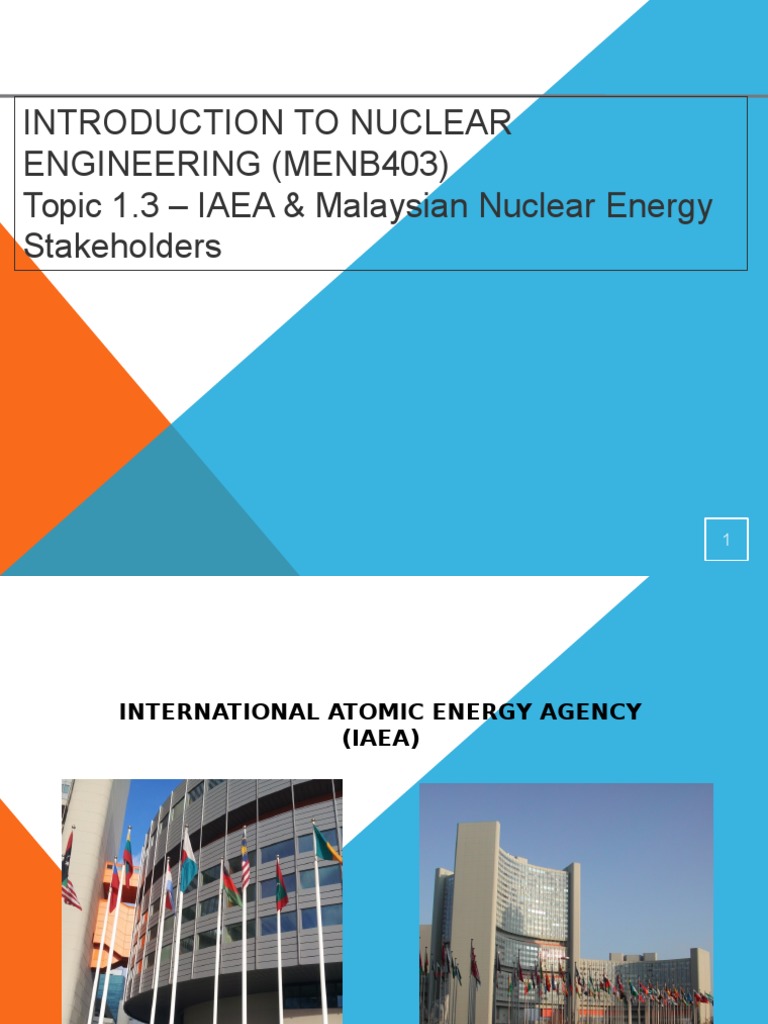 L1-3 Nuclear Energy Stakeholders 1 | PDF | International Atomic Energy ...