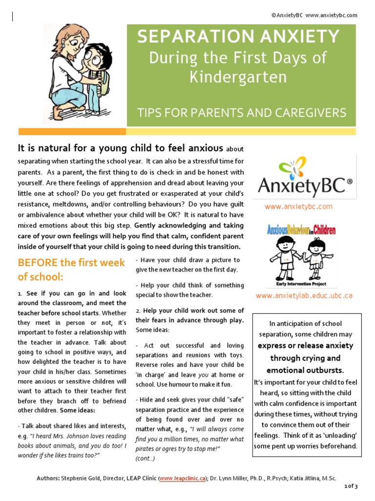 Separation Anxiety | PDF | Anxiety | Emotions