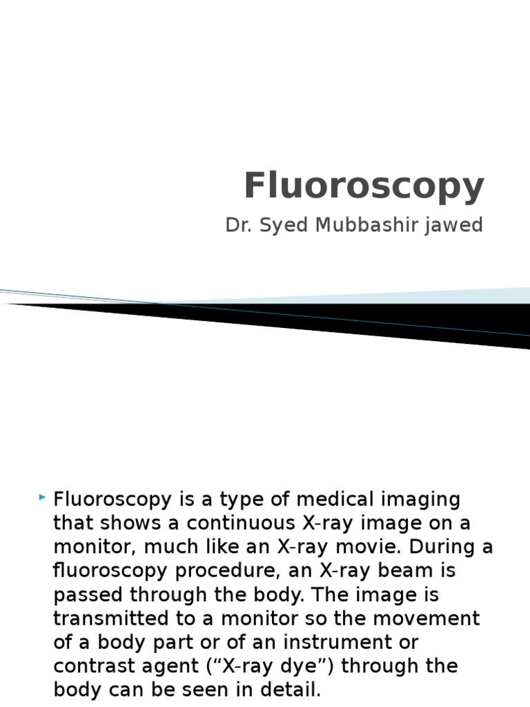 Fluoros | PDF | X Ray | Radiology