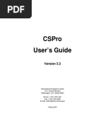 Cspro Training Manual | PDF | Survey Methodology | Icon (Computing)