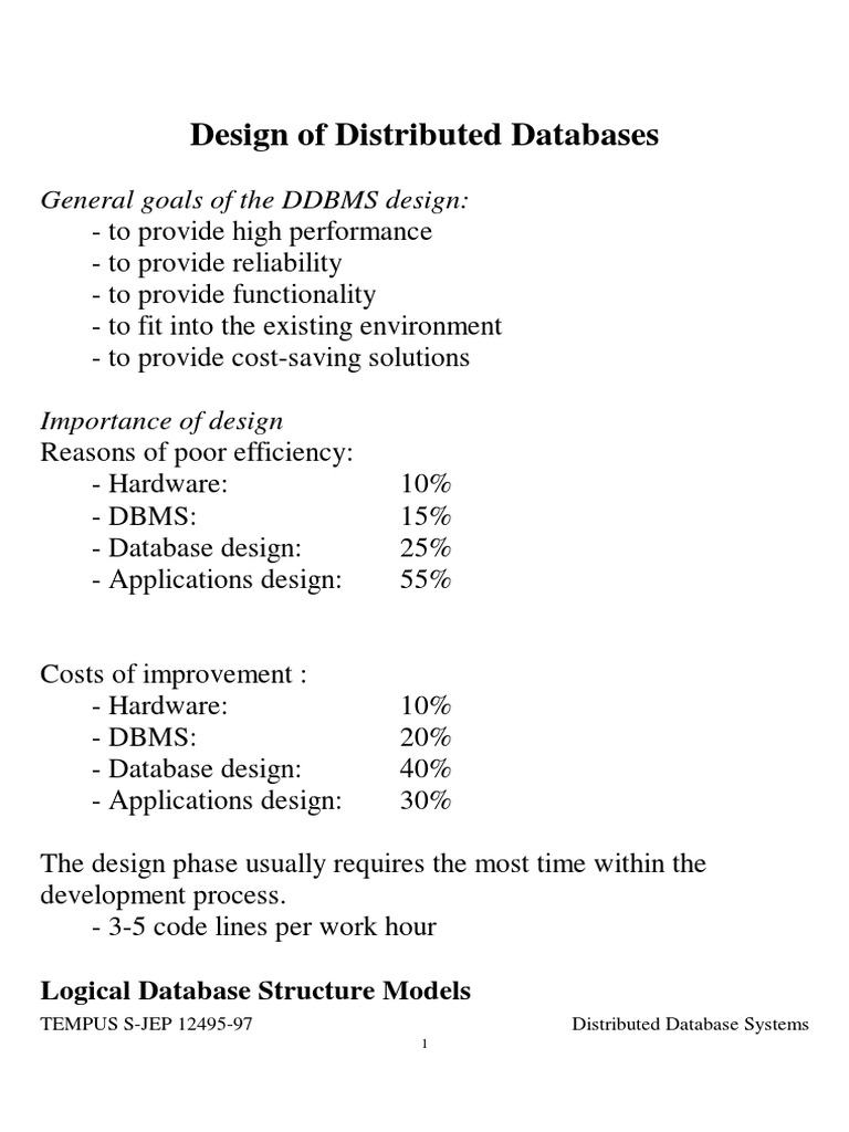 DDBMS Fragmentation 1 PDF | PDF | Conceptual Model | Replication (Computing)