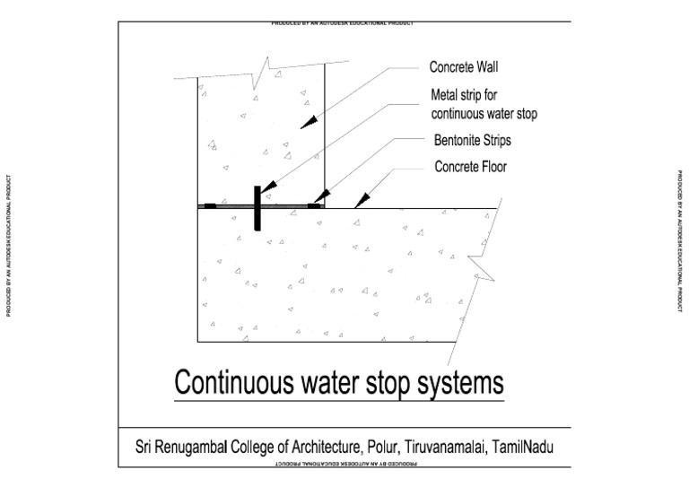 Water Proofing Detail 7 - Model | PDF