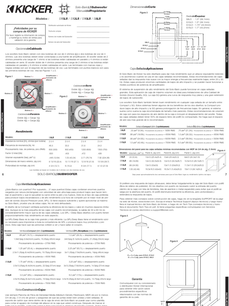 Solo Baric L7 | PDF | Altoparlante | Olas