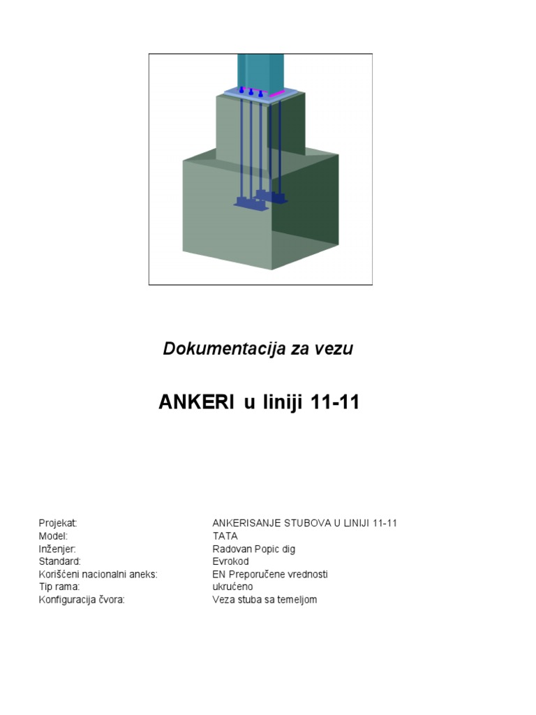 Temeljni Ankeri | PDF