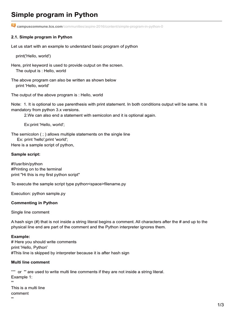 Campuscommune Python | PDF | Control Flow | Boolean Data Type