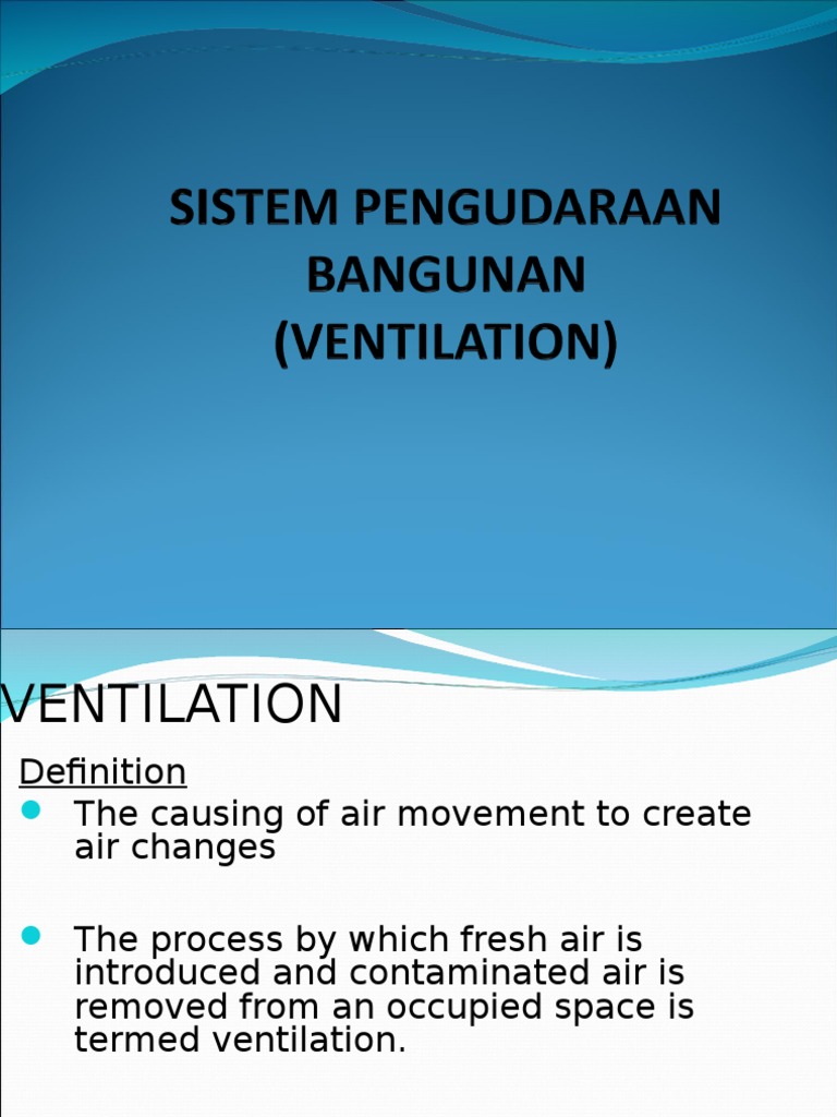 Understanding Ventilation Systems | PDF | Mechanical Fan | Ventilation ...