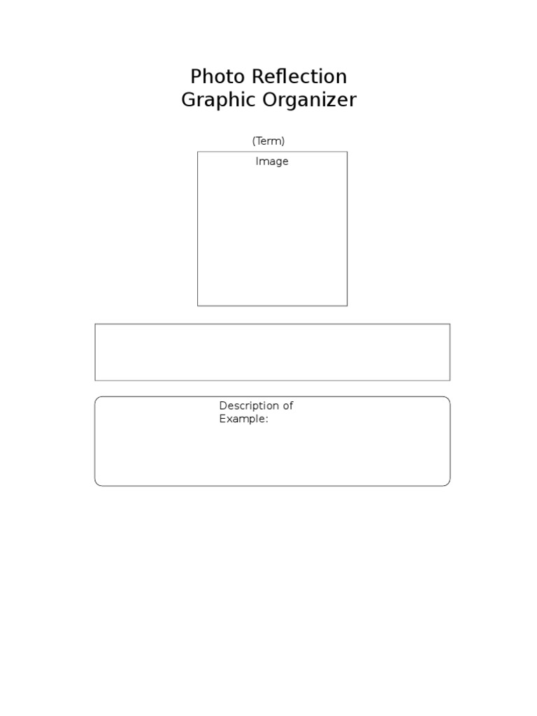 Photo Reflection Graphic Organizer: (Term) Image | PDF