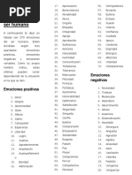 Lista de emociones y sentimientos alfabética | PDF | Neurociencia ...