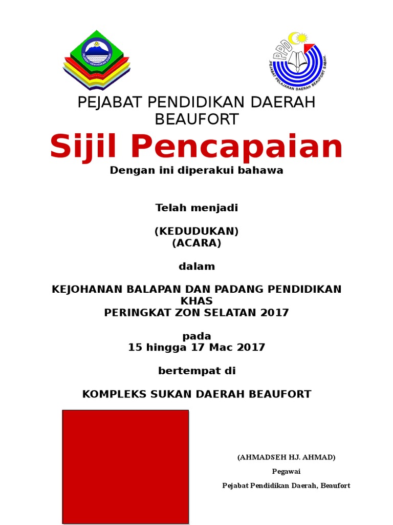 TEMPLATE Sijil | PDF