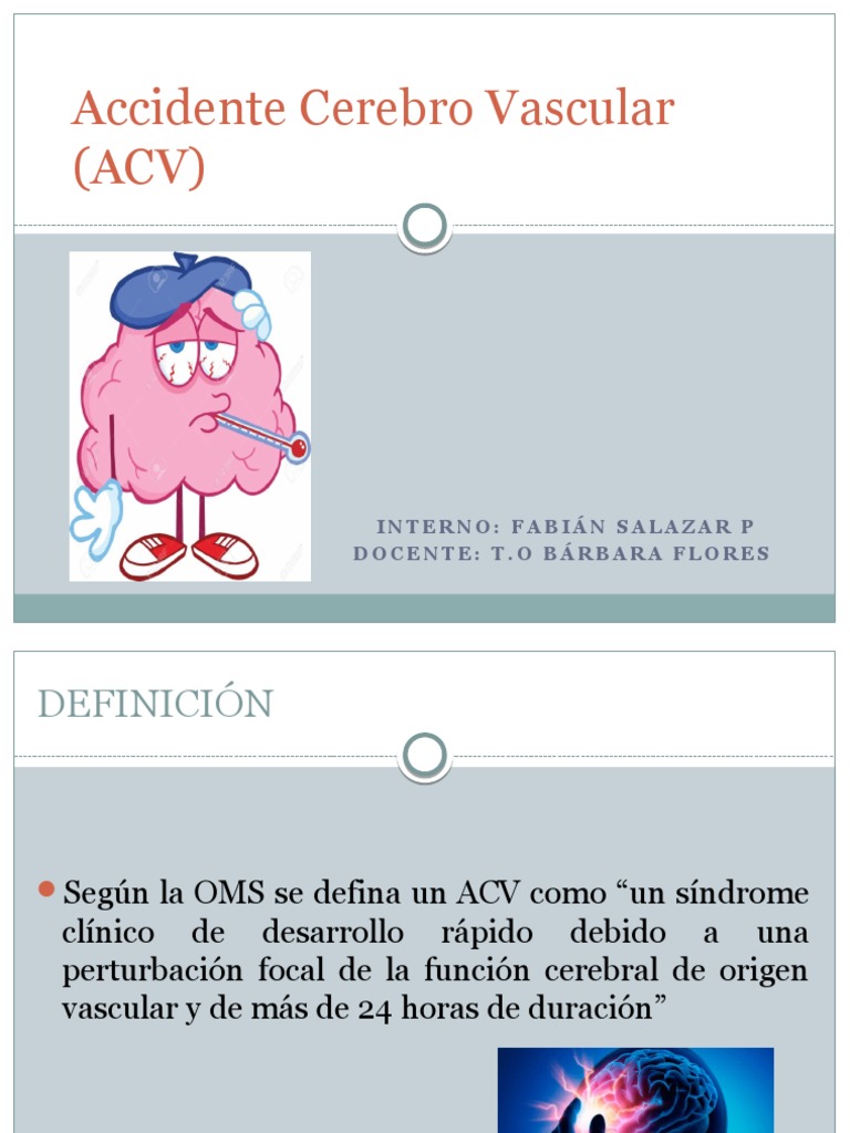 Definición y Tipos de ACV Isquémico | PDF | Carrera | Trombo