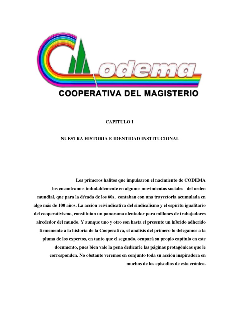Historia CODEMA | PDF | Cooperativa | Democracia