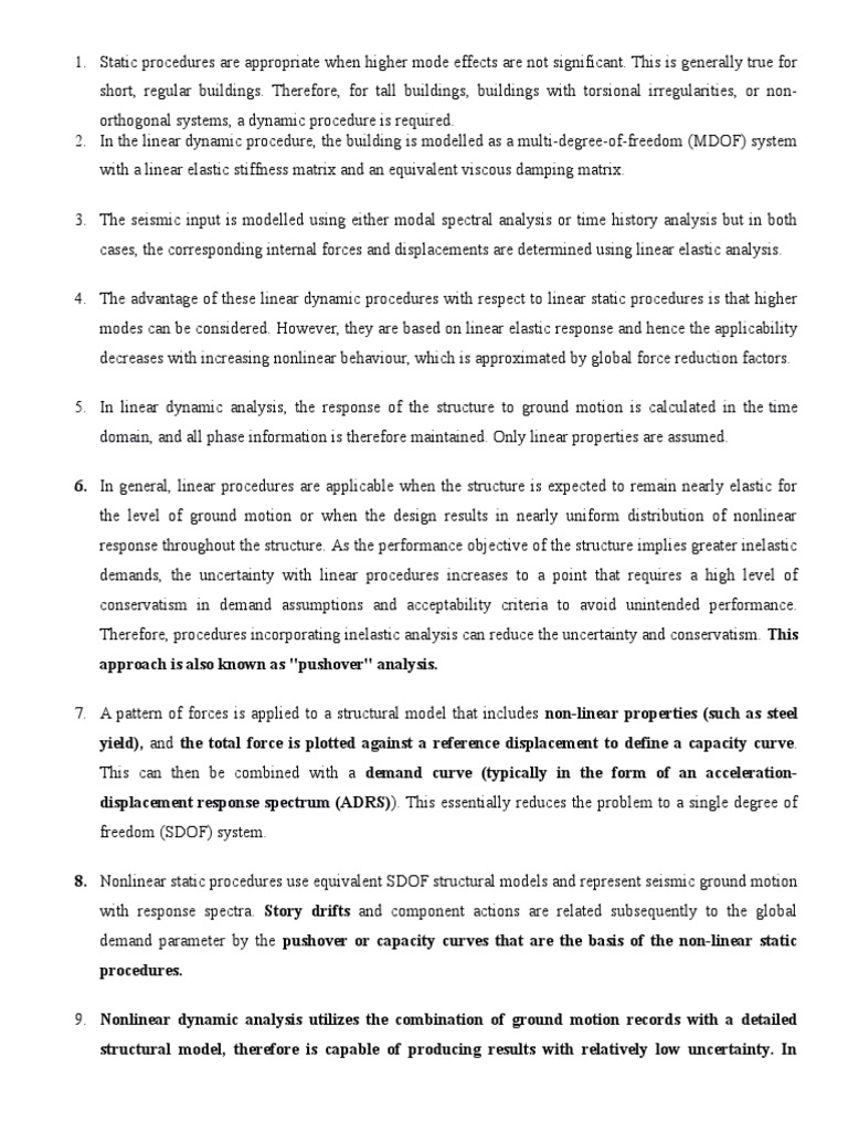 Linear and Non-Linear Dynamic Analysis | PDF | Physical Phenomena | Motion (Physics)