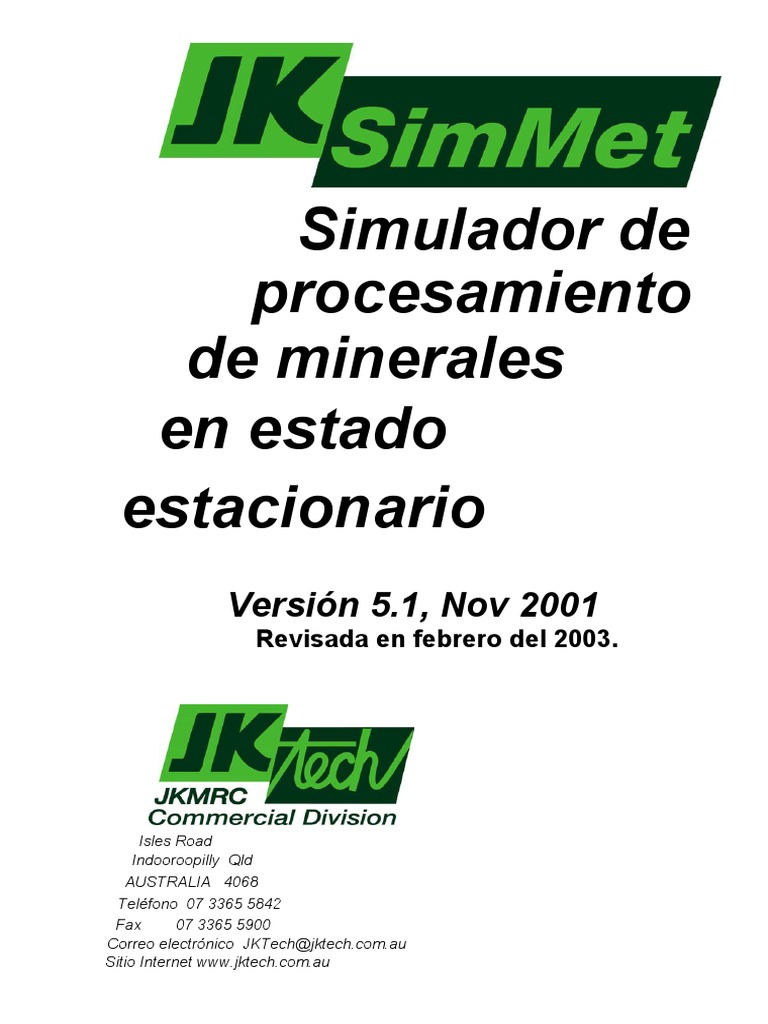 Simulador de Procesamiento de Minerales | PDF | Windows XP | Microsoft ...