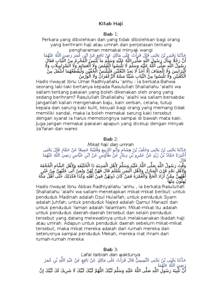 Kitab Haji | PDF