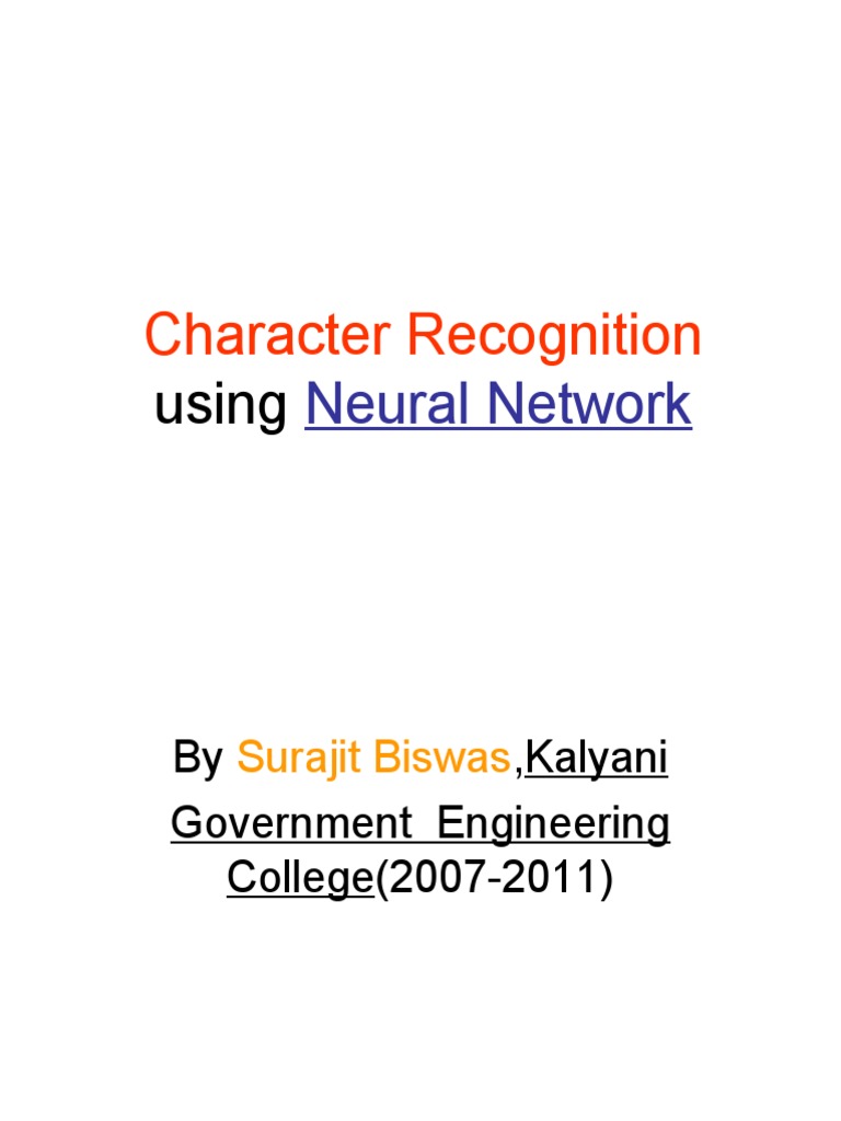 Character Recognition PRJT | PDF | Computing | Computational Science