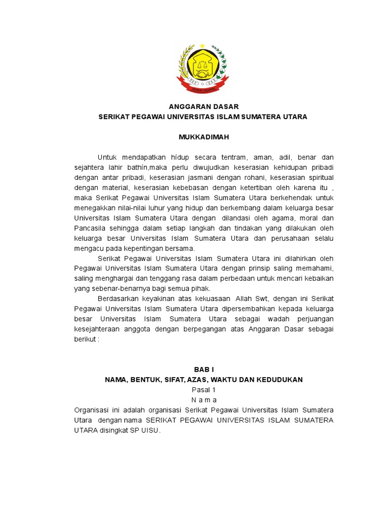 Anggaran Dasar | PDF